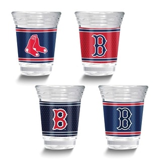 Curata MLB Boston Red Sox 4-Piece 2 Oz. Shot Glass Set - Bed Bath ...