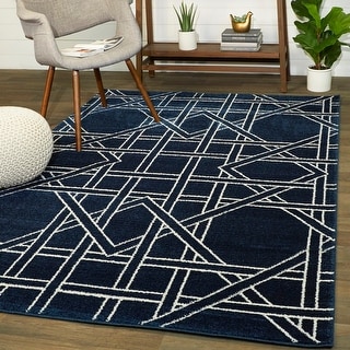 Symon Contemporary Geometric Area Rug - Bed Bath & Beyond - 30831422