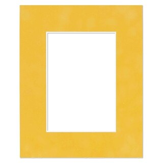 6x9 Mat Bevel Cut for 3x5 Photos - Acid Free Sunrise Yellow Suede ...