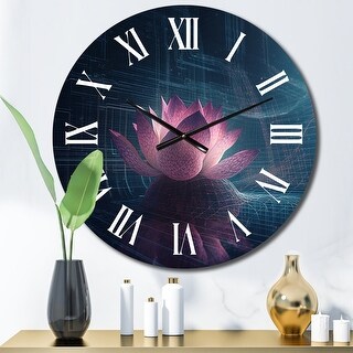 Designart "Urban Enlightenment Blossoming Pink Lotus II" Lotus ...