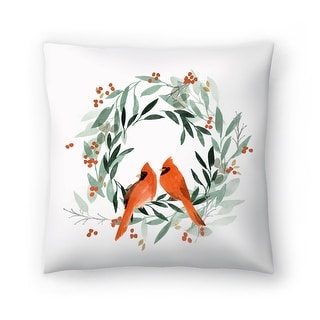 Woodland Cardinals by PI Holiday Collection - Decorative Throw Pillow ...