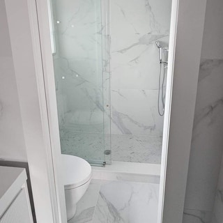 Adonis 30x30 White Matte Marble Look Porcelain Tile - Floor & Wall ...