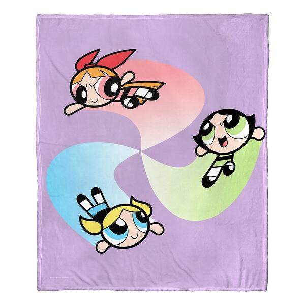 Warner Brothers Powerpuff Girls Super Swirl Silk Touch Throw Blanket ...