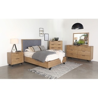 Taylor Bedroom Set Light Honey Brown and Grey - Bed Bath & Beyond ...