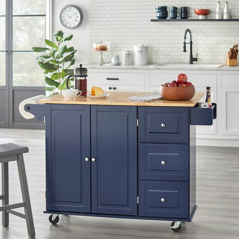 Simple Living Lima Rolling Kitchen Cart - On Sale - Overstock - 27168363