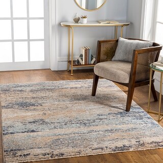 Ridley Abstract Gray/ Blue Area Rug - On Sale - Bed Bath & Beyond ...