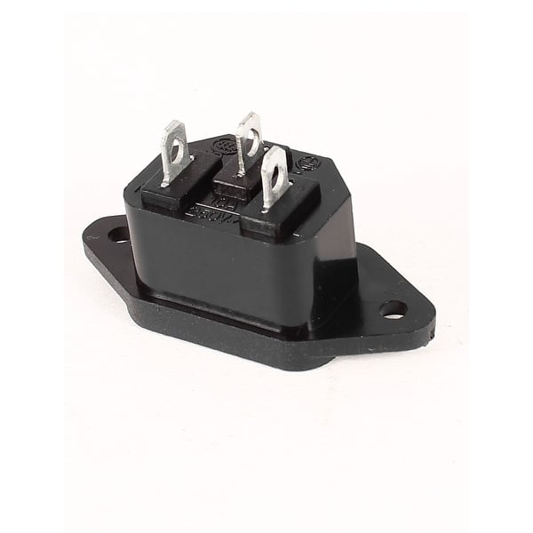 AC 250V 10A 3 Pins IEC 320 C14 Male Plug Inlet Power Socket Adapter ...