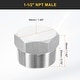 5pcs 304 Stainless Steel Pipe Plug Fitting 1/8" NPT Male Thread Outer ...