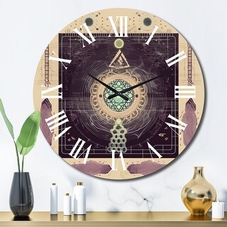 Designart "Sacred Invocation Vintage Mandala" Christianism Oversized ...