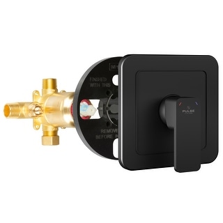 Tru-Temp Pressure Balanced Mixing Valve with Round Trim Matte Black ...