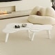 Modern minimalist white table top. Cloud shape gives you a new ...