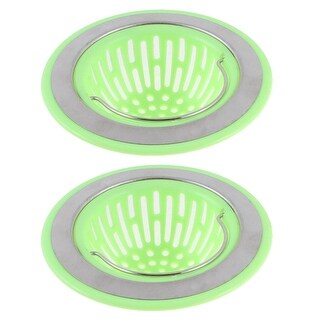 Machine Washable Mesh Sink Strainer Hair Catcher w Handle 2Pcs - 1.6" x ...