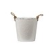 9.9"x9" Veranda Cracked Glazed Solid Wavy Edge Melamine Wine Bucket ...