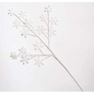 White Snowflakes Spray Pick (Set of 12) - Bed Bath & Beyond - 36879363
