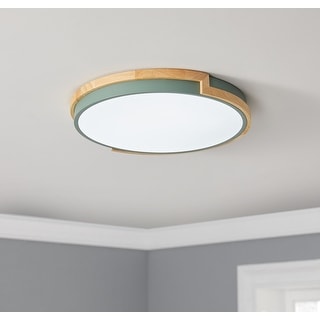 Modern Concise 1-Light Circle LED Flush Mount Ceiling Lighting Fixture ...