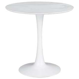 Lowry Round 40-inch Wood Top Dining Table White - On Sale - Bed Bath ...