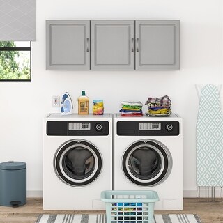 Evolution Kendall 54" Wooden Wall Cabinet, Gray - Bed Bath & Beyond ...