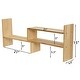 Wooden Desktop Bookshelf , Desk Hutch Organizer for Home Office - L41 X ...