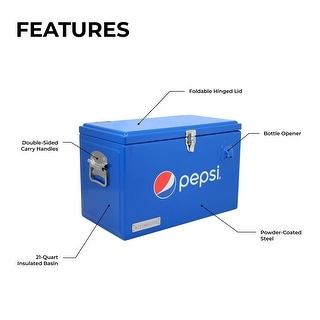 Permasteel Portable Cooler with Pepsi Logo - Bed Bath & Beyond - 33735594