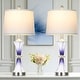 Gourd-Shaped Ceramic Table Lamps with Drum Shades, Set of 2 - Bed Bath ...