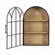 Kate and Laurel Megara Arched Wall Mounted Cabinet - 16x5x24 - Bed Bath ...
