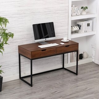Writing Desk w/ 2 Drawers in Modern Minimalist Style - Perfect for Home ...
