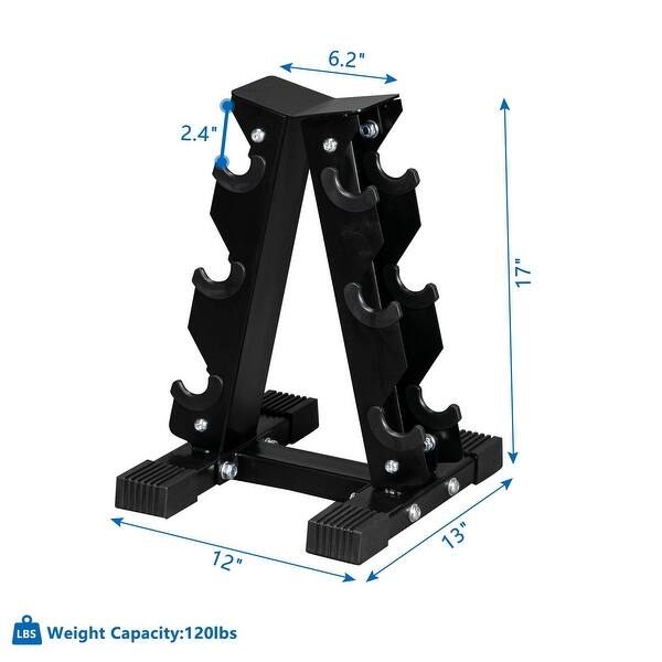 Heavy Duty A-Frame Dumbbell Rack, 120 lb Weight Capacity - Bed Bath ...