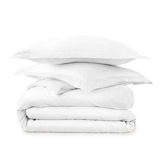 Organic Cotton Sateen 500 Thread Count Duvet Cover Set - Bed Bath ...