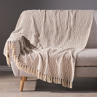 Freda Boho Handcrafted Cotton Throw Blanket by Christopher Knight Home ...