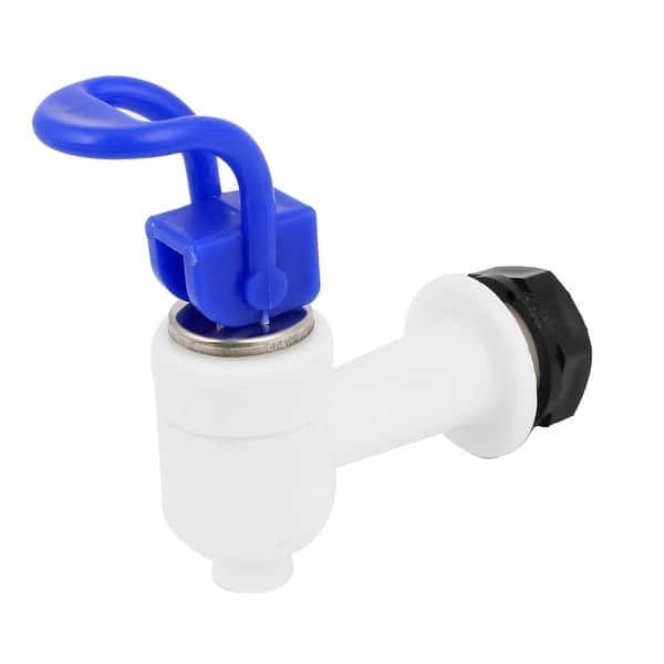 15mm Thread Dia Push Type Blue White Cooler Drink Water Dispenser Tap ...