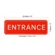 ENTRANCE Sign, Acrylic Self Adhesive Door Sticker Wall Mounting Sign ...