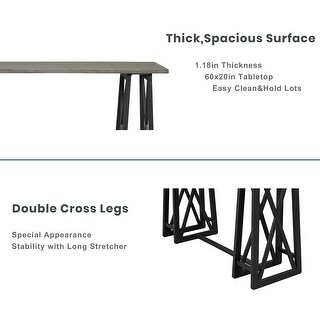 5-Piece Counter Height Dining Set With Console Table Set and 4 Stools ...