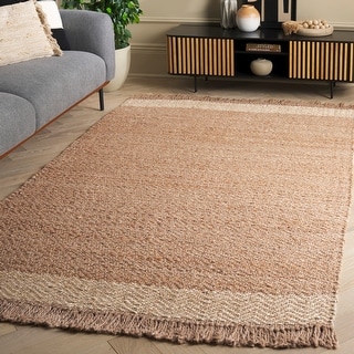 SAFAVIEH Handmade Natural Fiber Aslind Farmhouse Jute Rug - Bed Bath ...