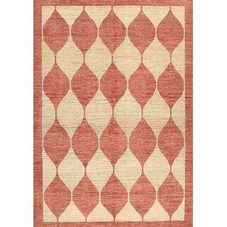 Ahgly Company Machine Washable Contemporary Bright Orange Area Rugs ...