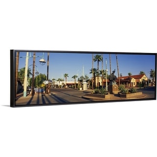 "Scottsdale AZ" Black Float Frame Canvas Art - Bed Bath & Beyond - 25528771