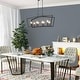 Tarake Modern Farmhouse Island Chandelier 8-light/ 1-light Black Candle ...