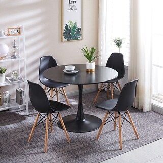 5-Piece Modern Round MDF Table And Chair Dining sets - Bed Bath ...