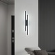 Modern Black Bathroom Vanity Sconces 12W LED Matte Light - Bed Bath ...
