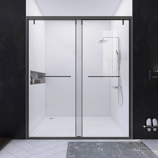 Shatterproof Laminated Glass Ultra Smooth Shower Door(Clear Glass ...