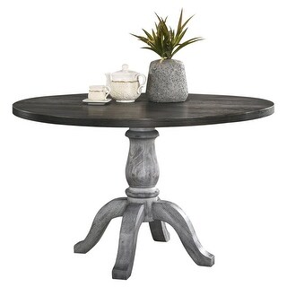 Iris Round Pedestal Wood Dining Table - Bed Bath & Beyond - 38045753