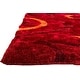 HR Burgundy, Rust, Orange Shag Rug for Living Room Decor Rug Trends ...