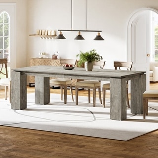 Extra Long Wood Dining Table, 86 Inches Modern Kitchen Table - Bed Bath ...
