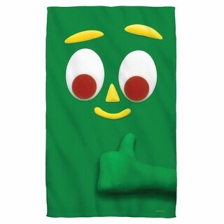 Gumby 1960's Claymation Animated TV Series Big Face Beach Towel - Bed ...