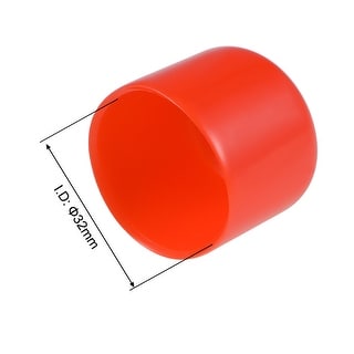 20pcs 1 1/4" Round Vinyl End Cap Screw Thread Protector Rubber Caps ...