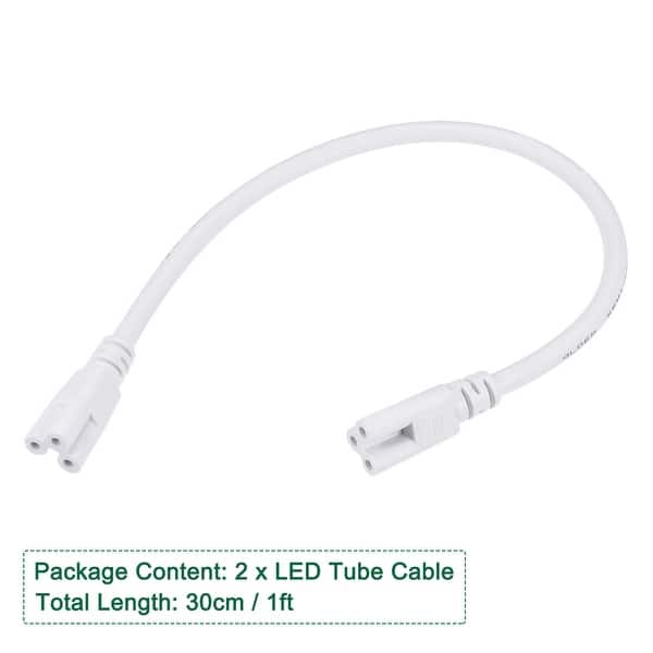 T5 T8 LED Tube Connector Cable 30CM Male to Male Double End - Bed Bath ...