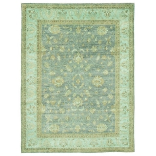 ECARPETGALLERY Hand-knotted Color Transition Slate Blue Wool Rug - 7'8 ...