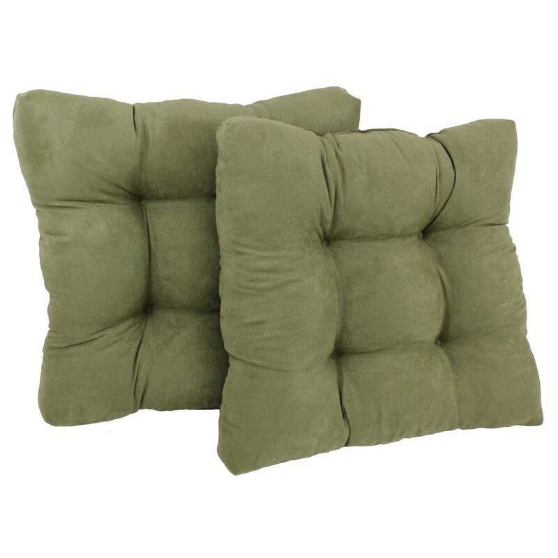 19-inch Square Microsuede Chair Cushion (Set of 1, 2, or 4) - 19 x 19 ...