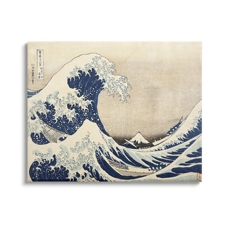 Stupell Classic Tsunami Wave Canvas Wall Art Design by Katsushika ...