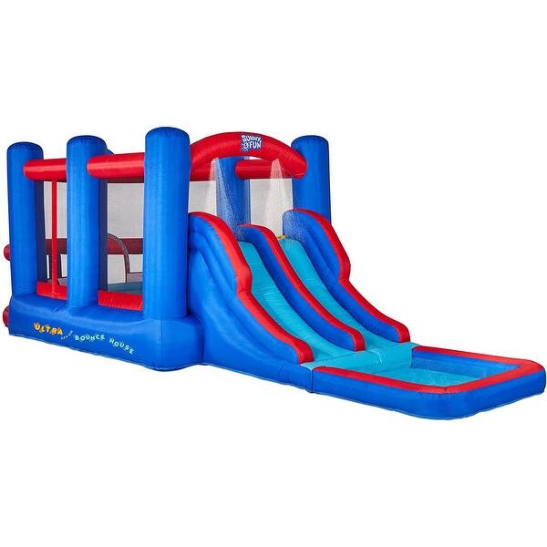Sunny & Fun Inflatable Ultra Slip N' Water Slide Bounce House Park ...