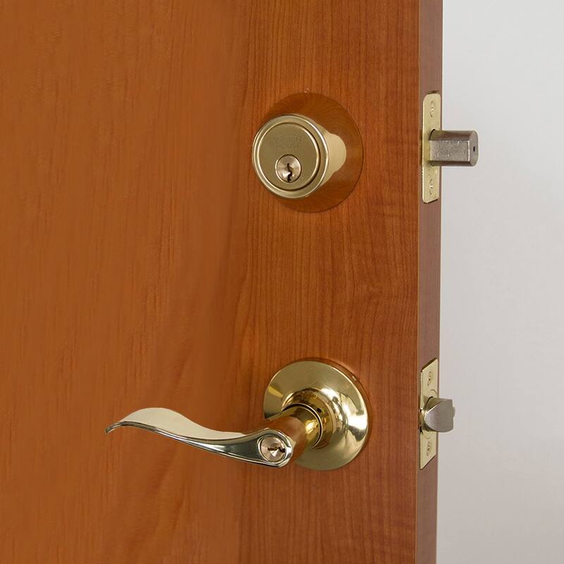 Design House 782763 Single Cylinder 2-Way Round Corner Deadbolt with ...